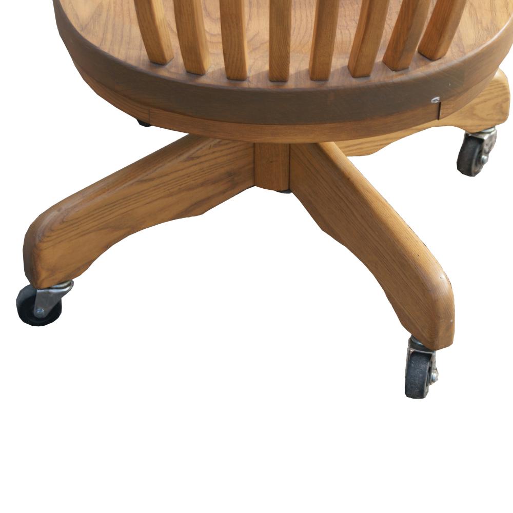 1 Oak Bank of England Chair at 1stDibs | oak office chair with wheels ...