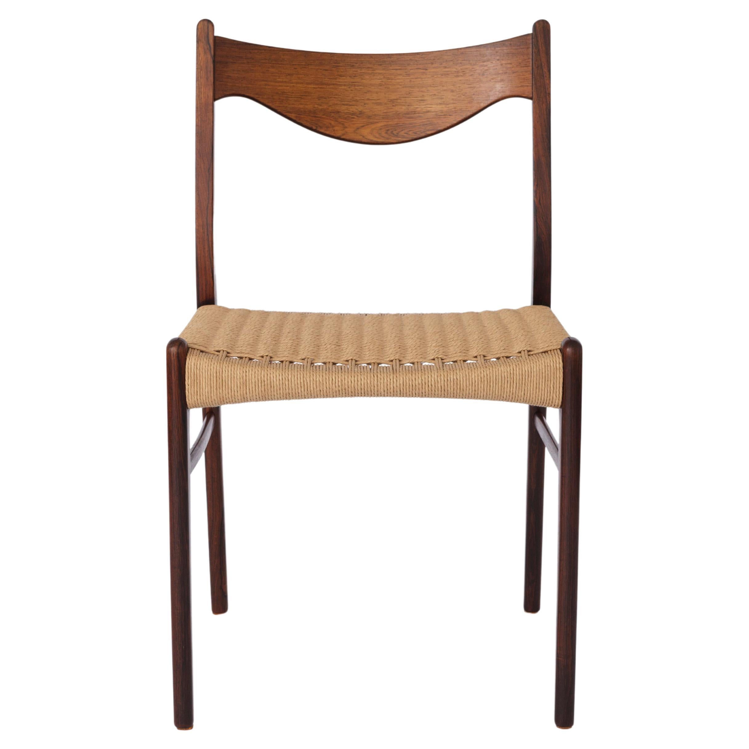 Arne Wahl Iversen Rosewood Dining Chairs Glyngore Stolefabrik, Denmark ...