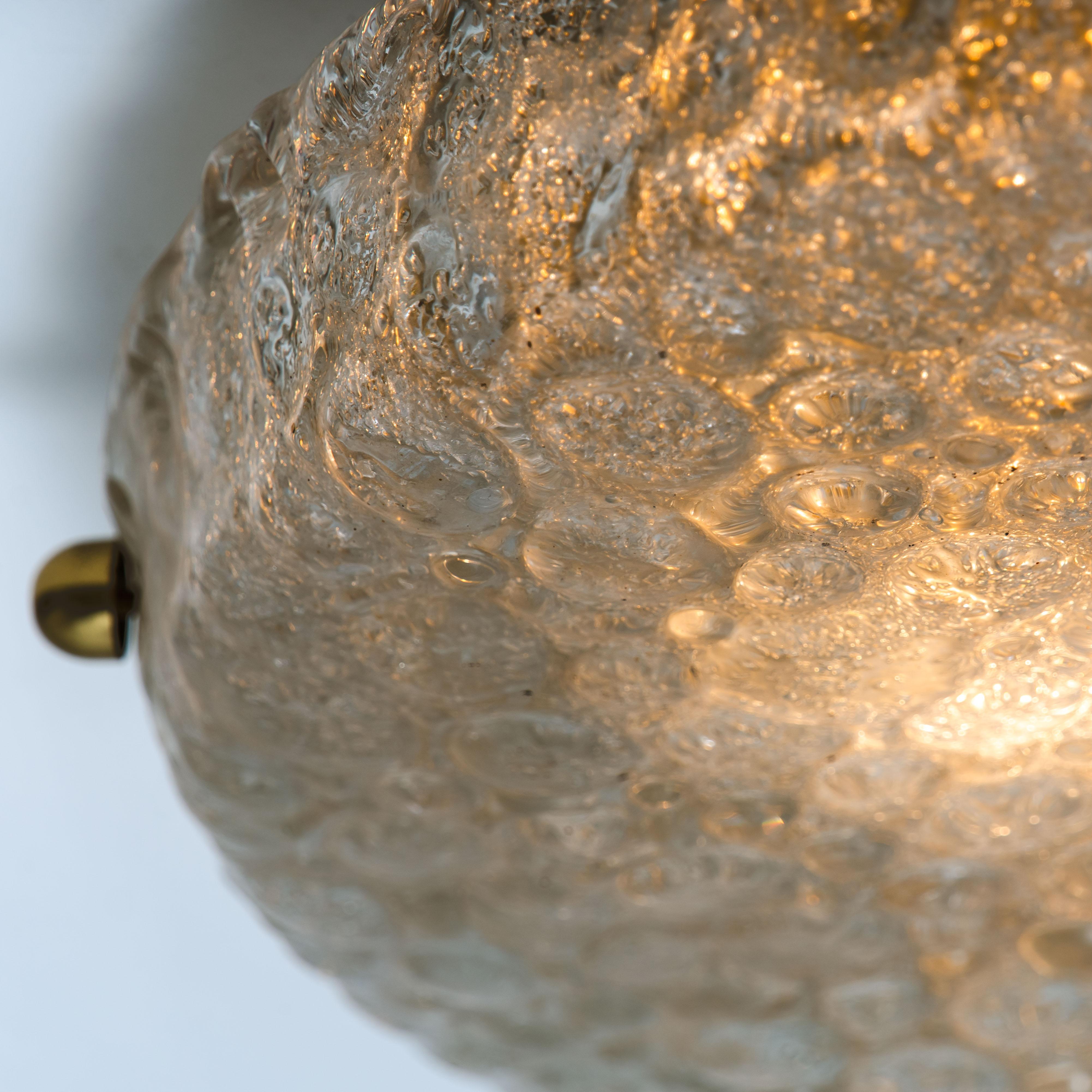 1 of 12 Massive Bubble Blown Murano Glass Flush Mounts or Wall Lights ...