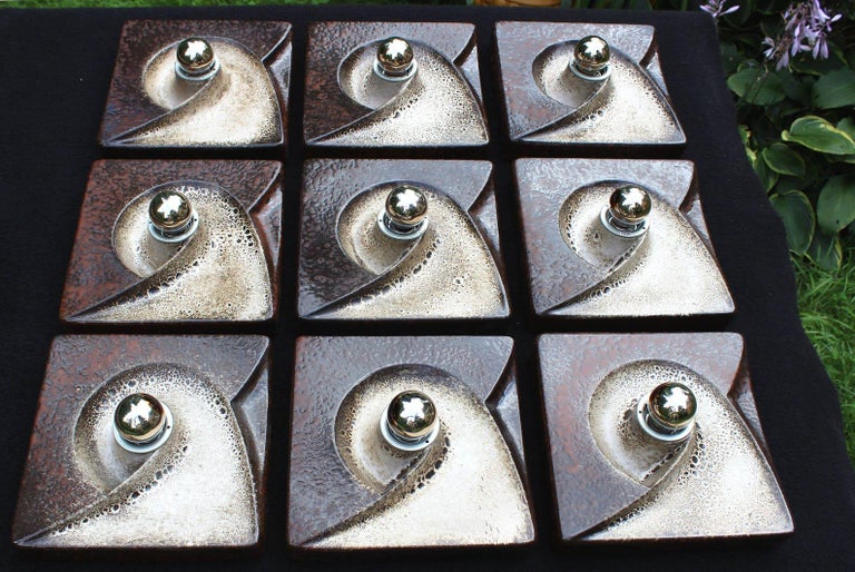 1 of 14 Fossil Volcano Lava Shell Sconces, Germany 1970s For Sale at ...