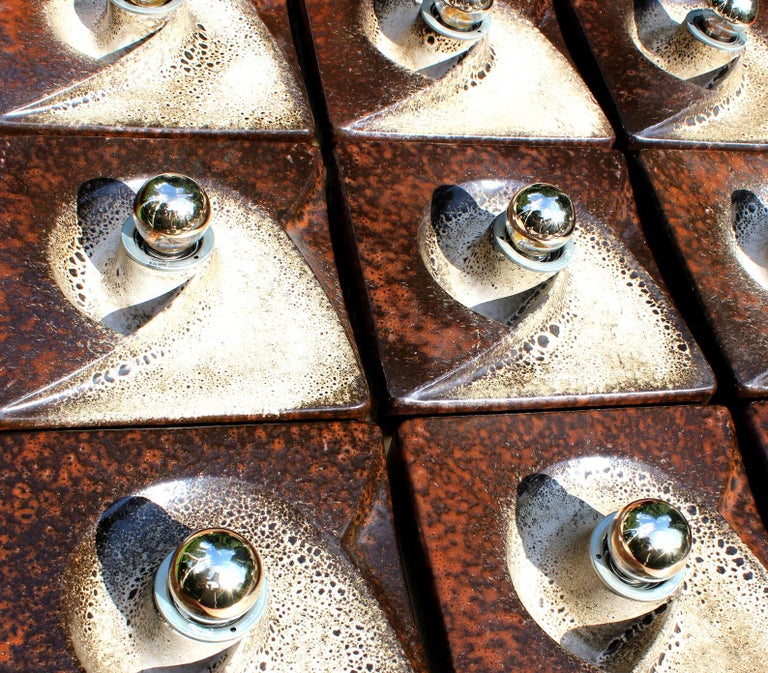 1 of 14 Fossil Volcano Lava Shell Sconces, Germany 1970s For Sale at ...