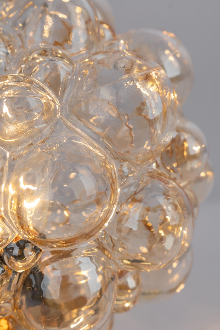 1 of 2 Amber Bubble Glass Table lamps, Germany For Sale at 1stDibs