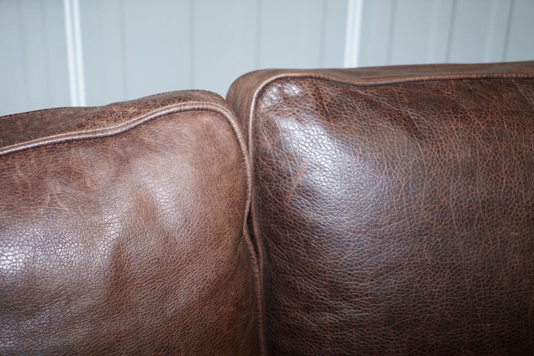 1 of 2 Fishpools Heritage Brown Leather 2-3-Seat Sofas Stunning Look ...