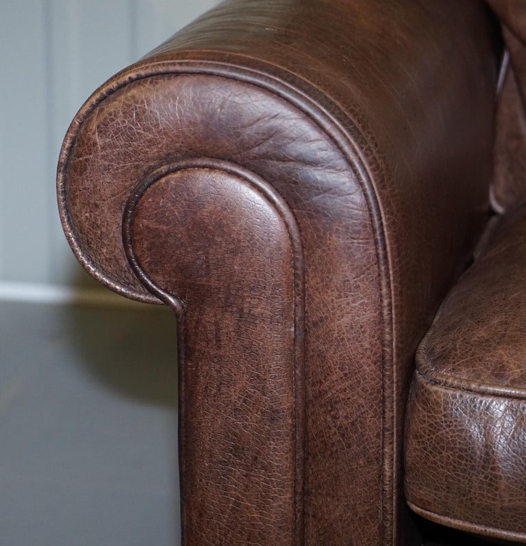 1 of 2 Fishpools Heritage Brown Leather 2-3-Seat Sofas Stunning Look ...