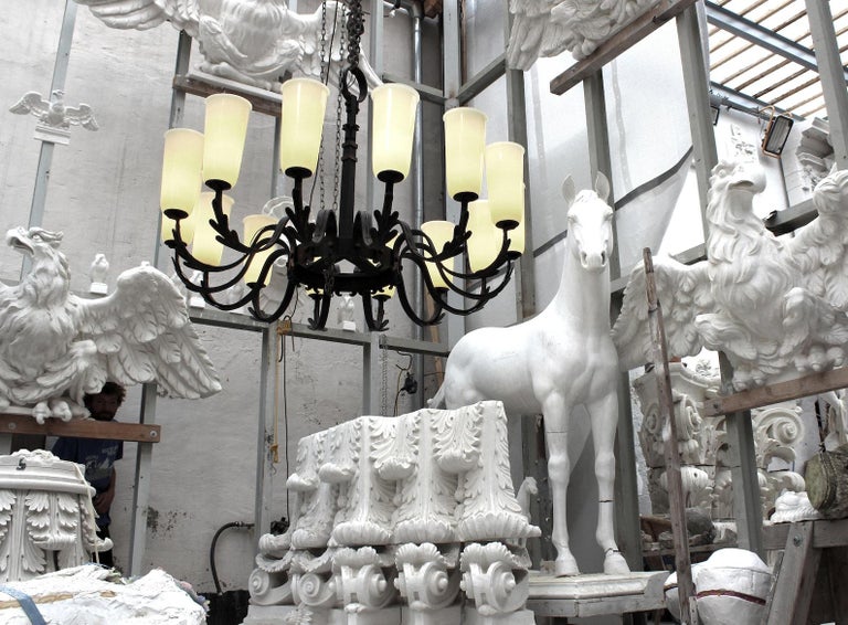 1 of 2 Gigantic Ballroom Chandelier, Germany 1920s-30s For Sale at 1stDibs