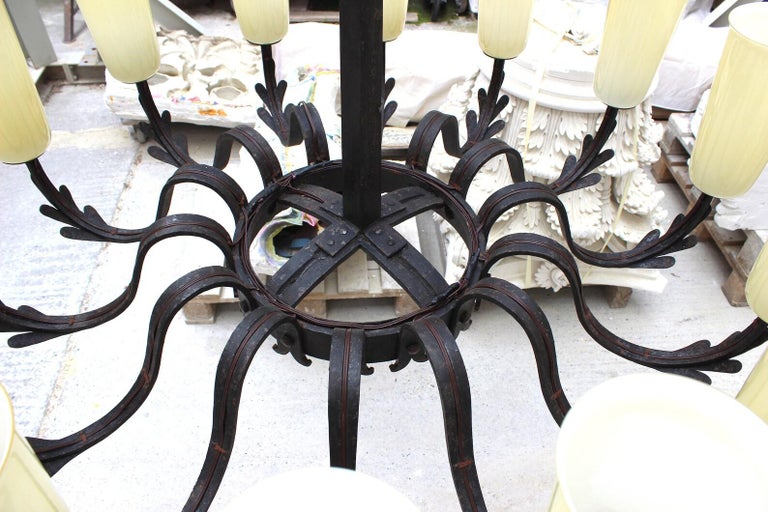 1 of 2 Gigantic Ballroom Chandelier, Germany 1920s-30s For Sale at 1stDibs