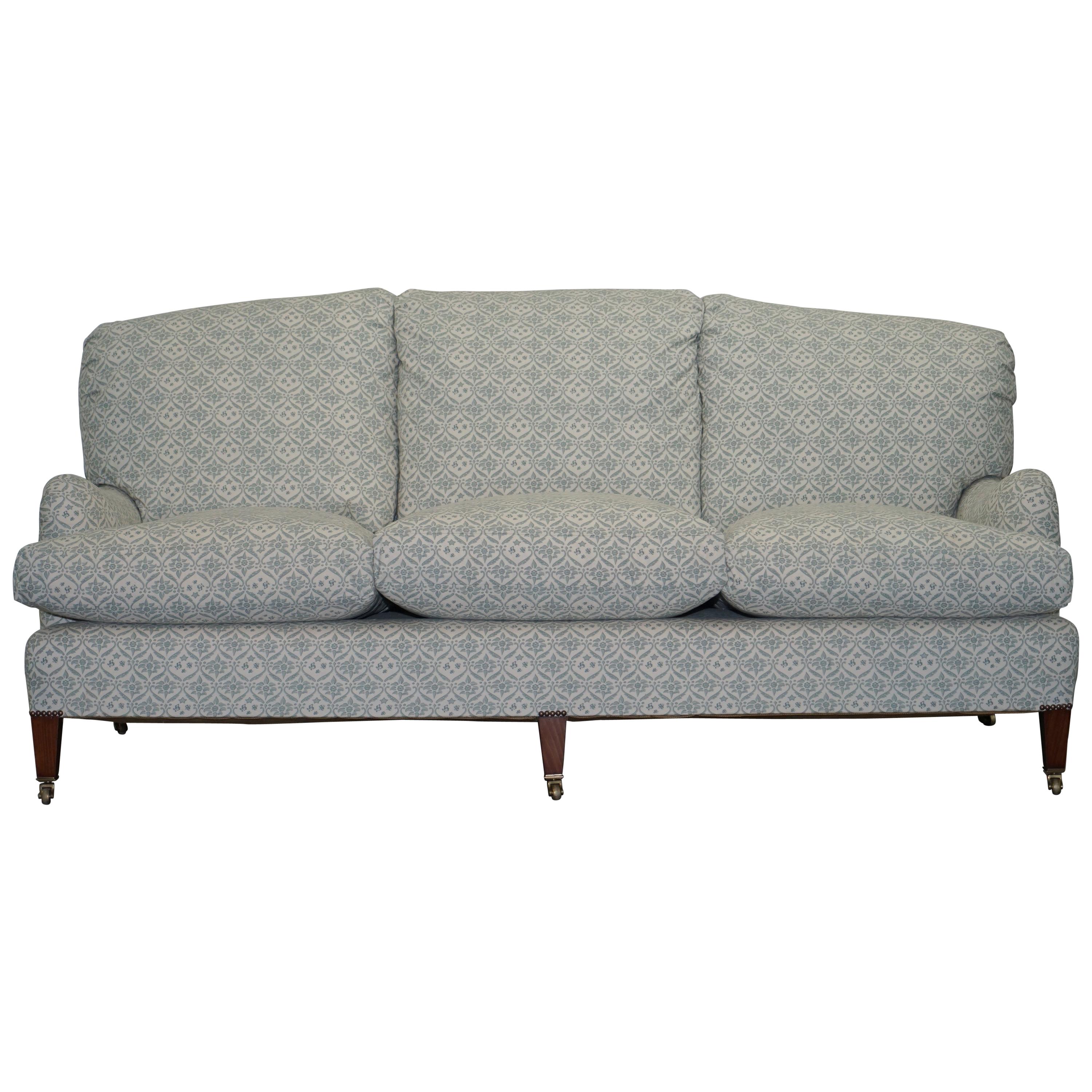 Rare Victorian Howard and Sons Fully Restored Brown Leather ...