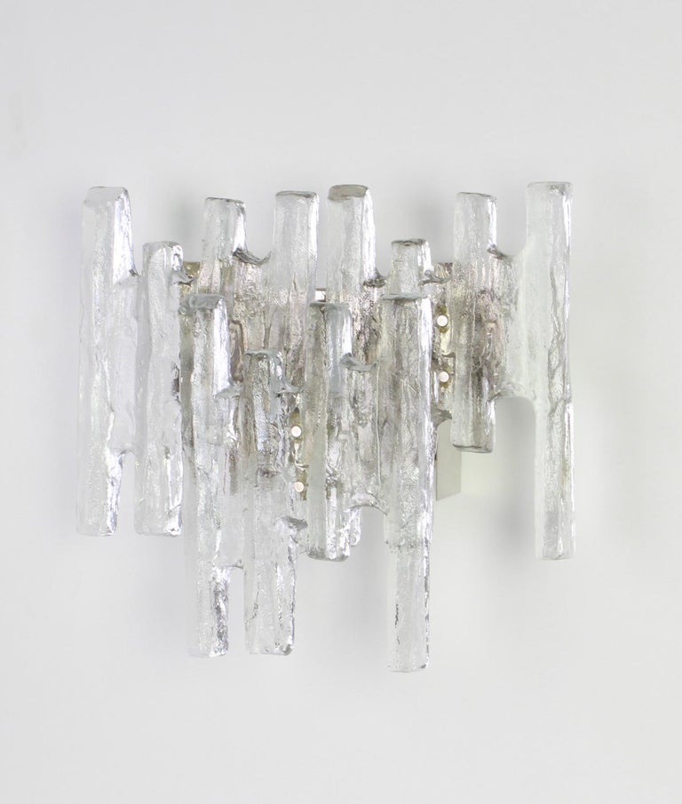 1 of 2 Large Kalmar Sconce Wall Light by Kalmar, Austria, 1960s For ...