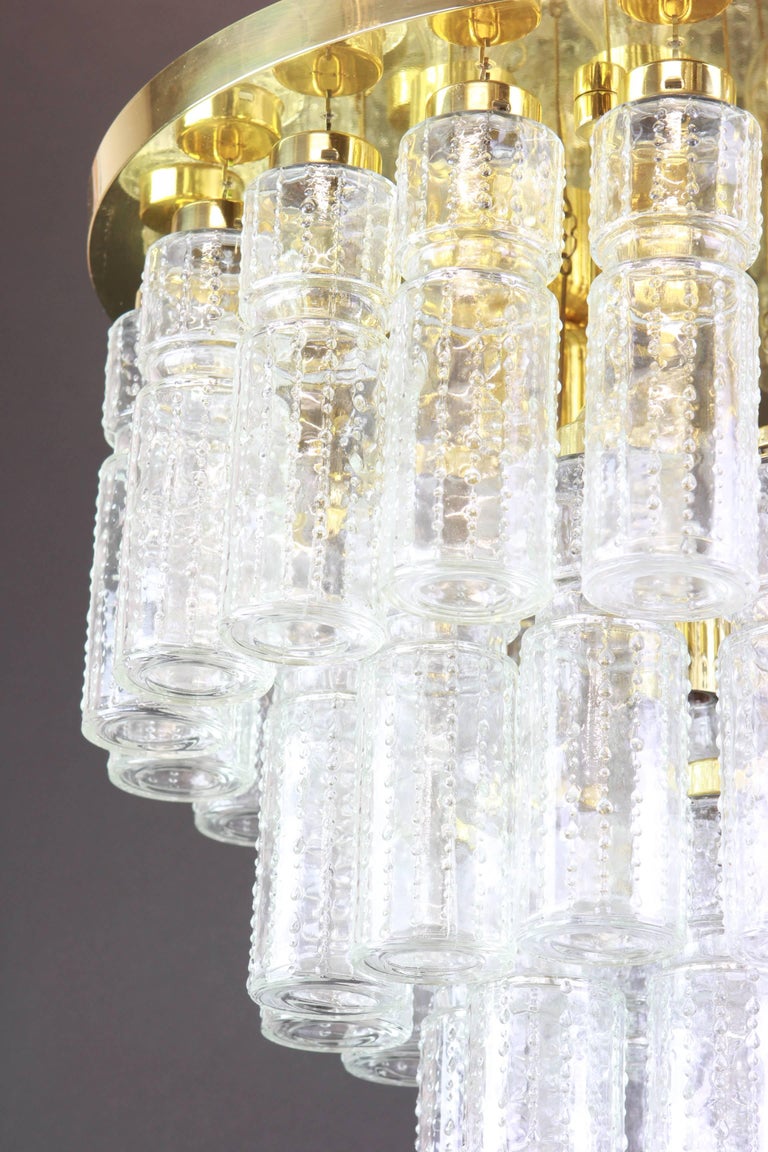 1 of 2 Large Limburg Glass Chandelier, Germany, 1960s For Sale at 1stDibs