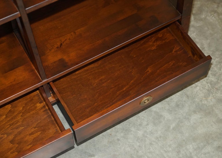 1 of 2 Laura Ashley Hardwood and Brass Military Campaign Bookcases with ...