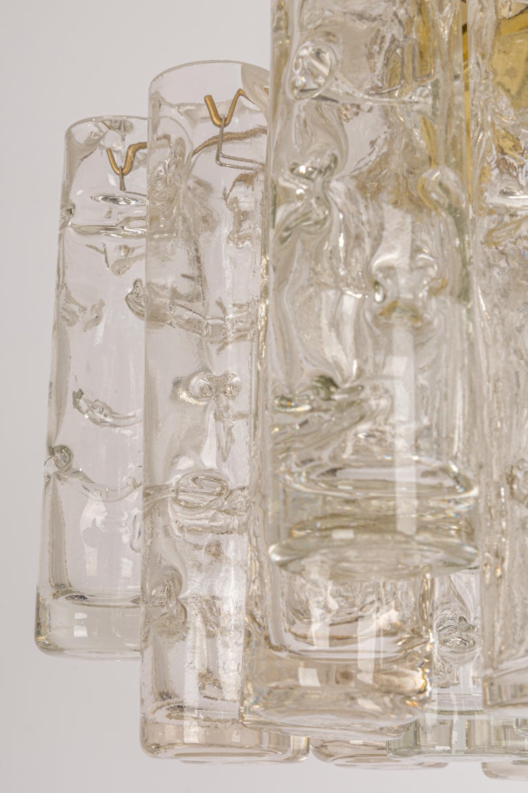 1 of 2 Petite Murano Glass Tubes Flush Mount Light by Doria, Germany ...