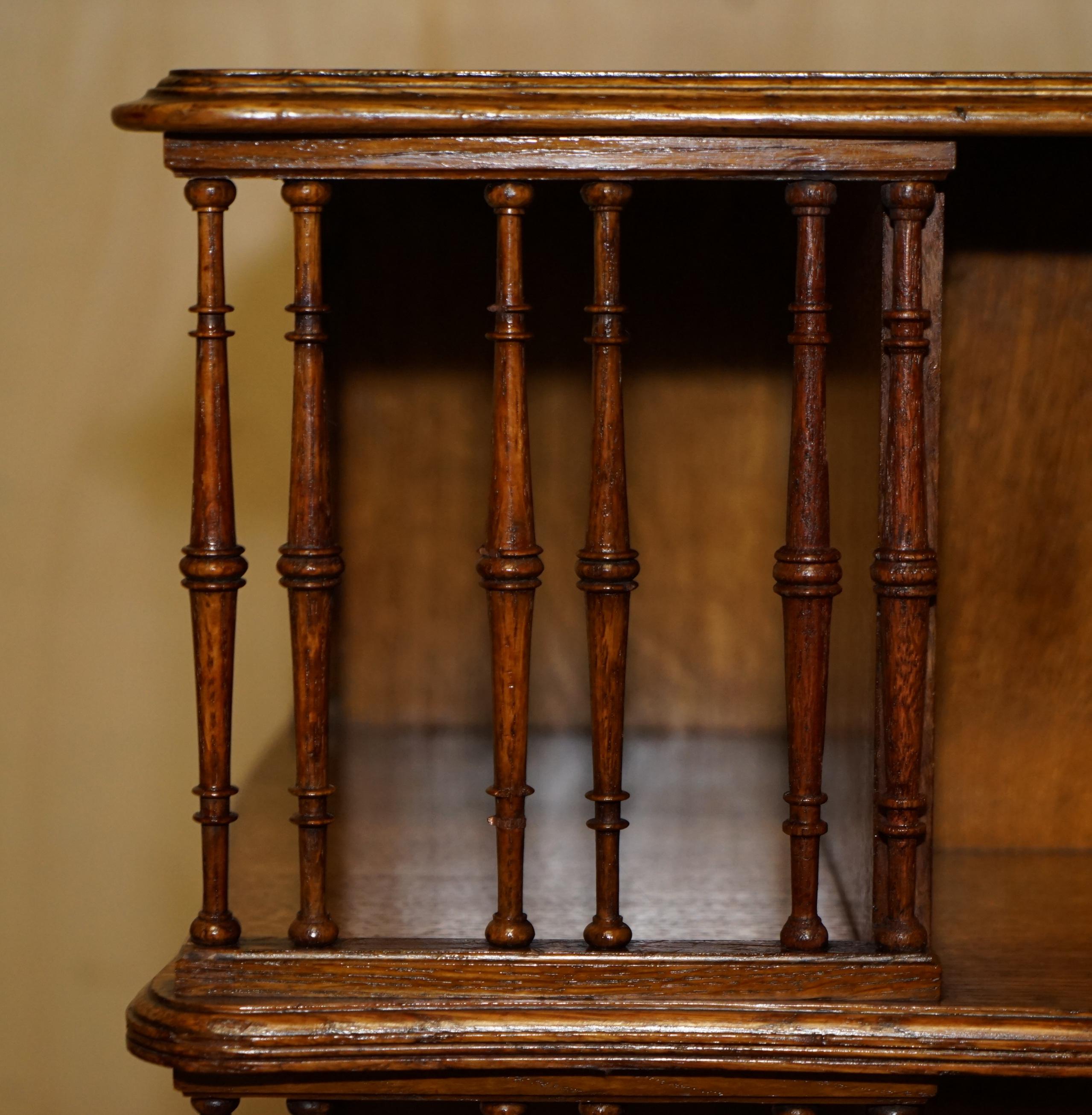 1 of 2 Victorian Antique Howard and Son's Revolving Library Bookcase ...