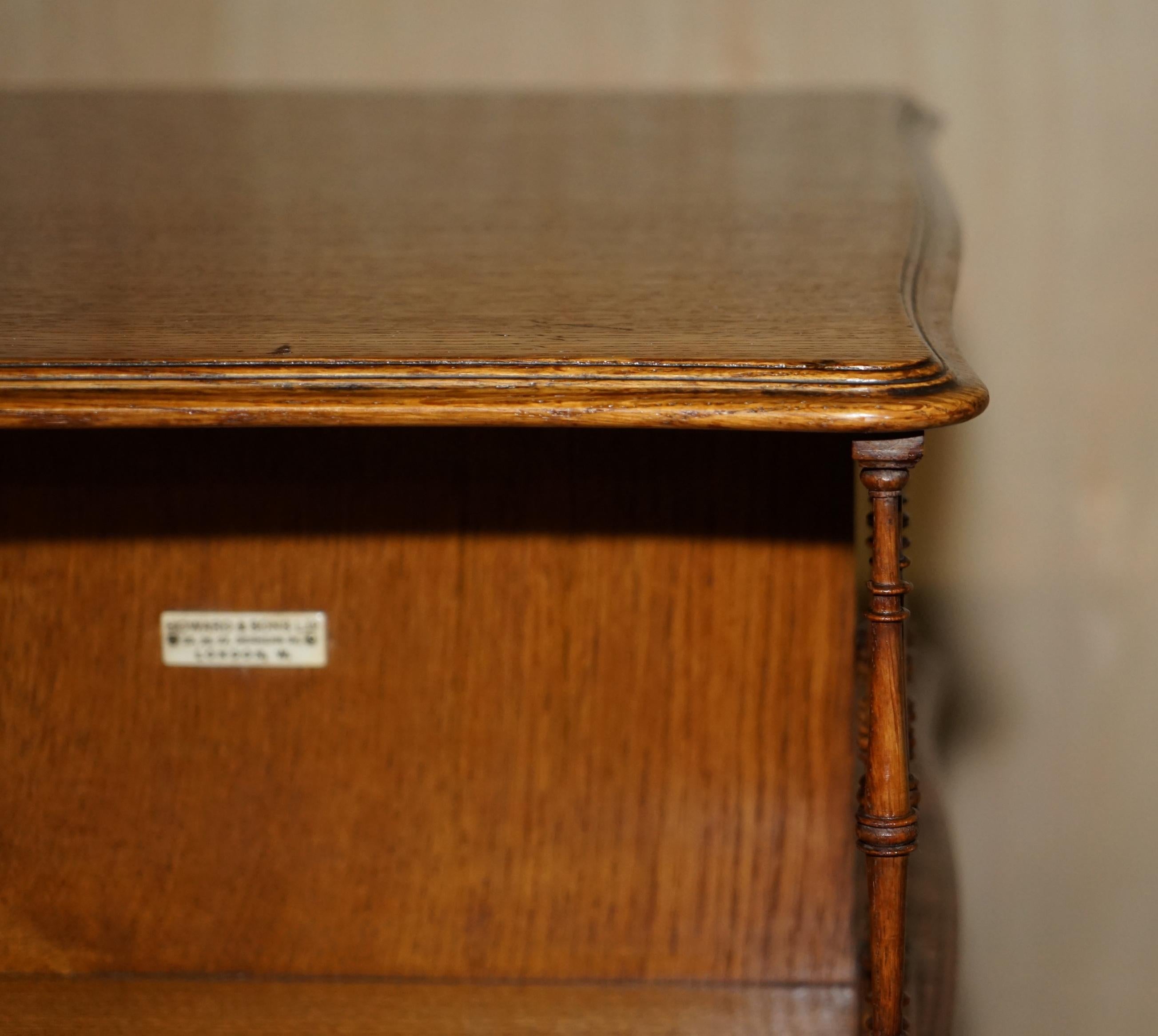 1 of 2 Victorian Antique Howard and Son's Revolving Library Bookcase ...
