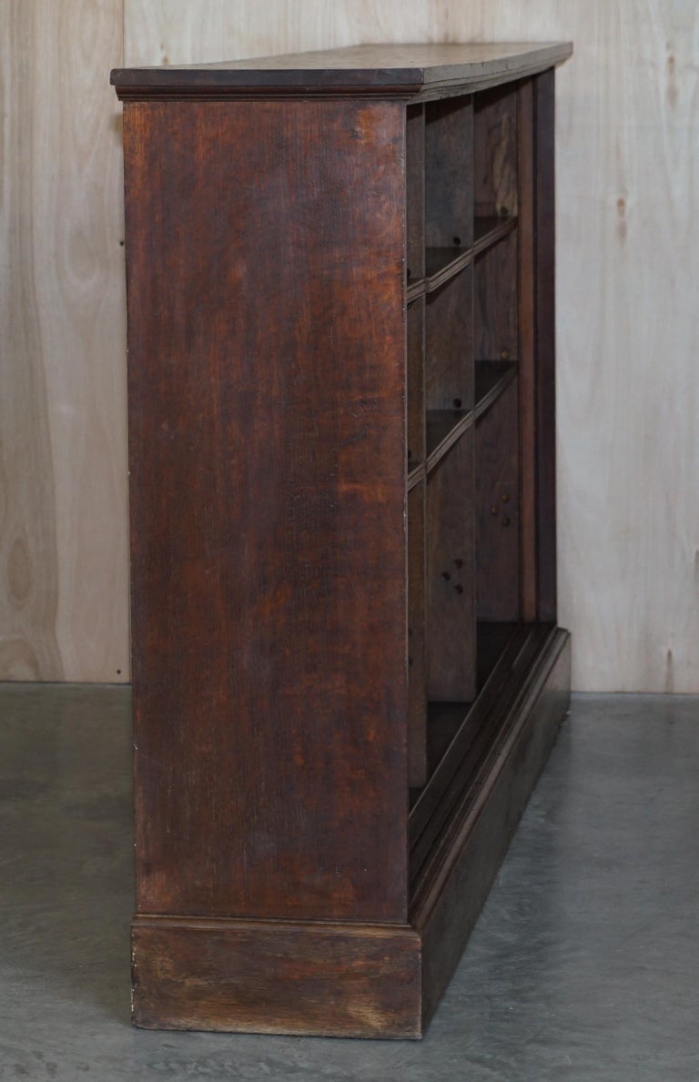 1 of 2 Victorian Period Dwarf Open Library Bookcases with Two Shelves ...