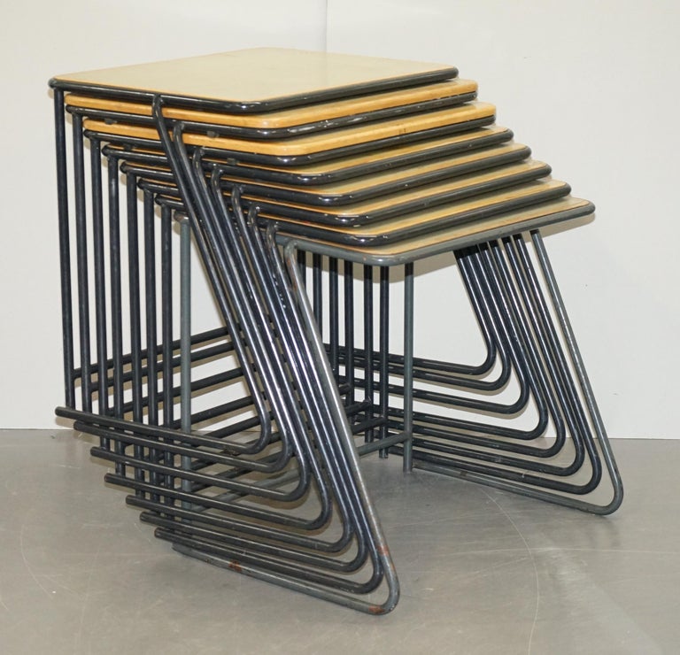 1 of 20 British Military Army Stacking Desk Tables Full Sized Stainless ...