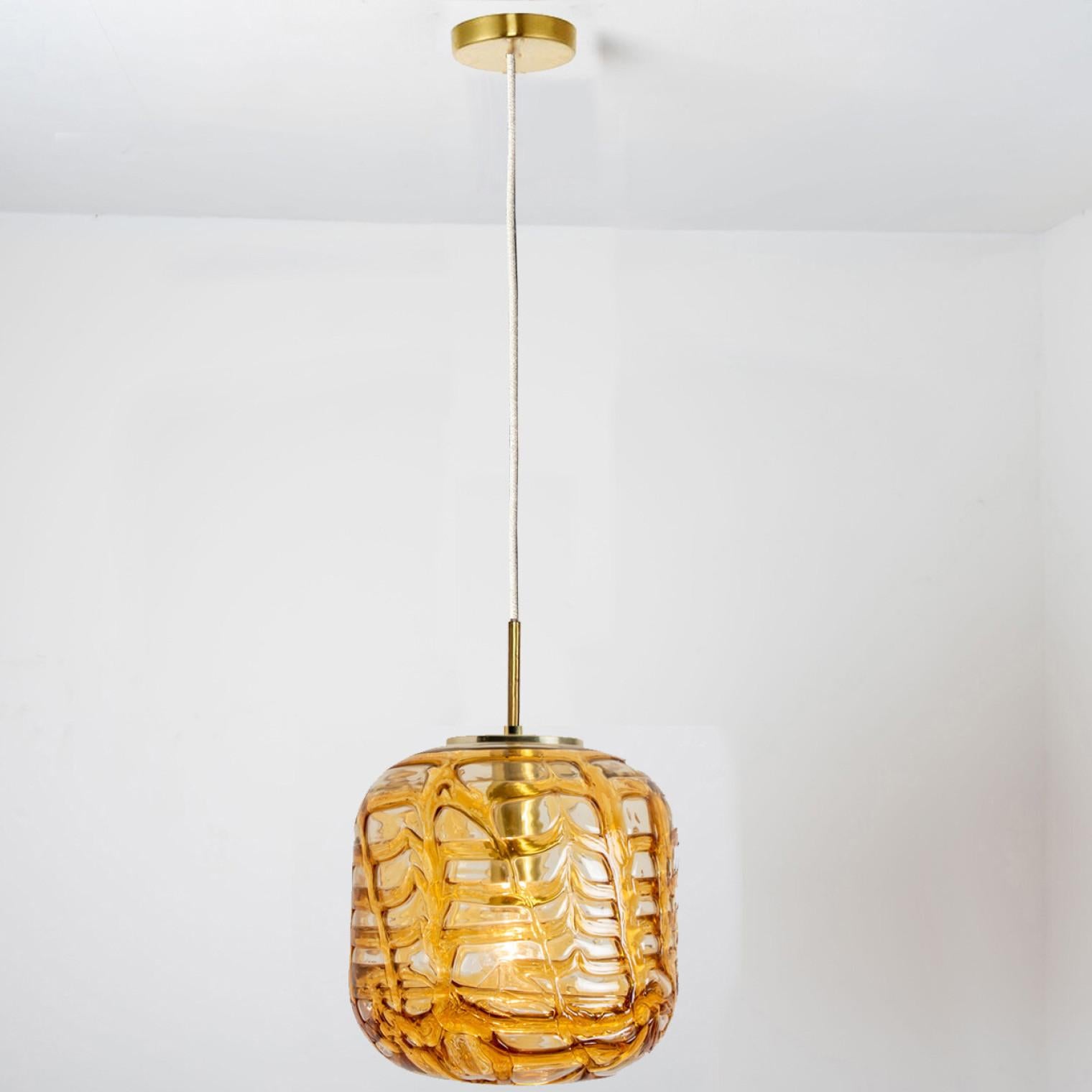 1 of 3 Mixed Colored Glass Pendant Lights, Germany, 1960s For Sale at ...