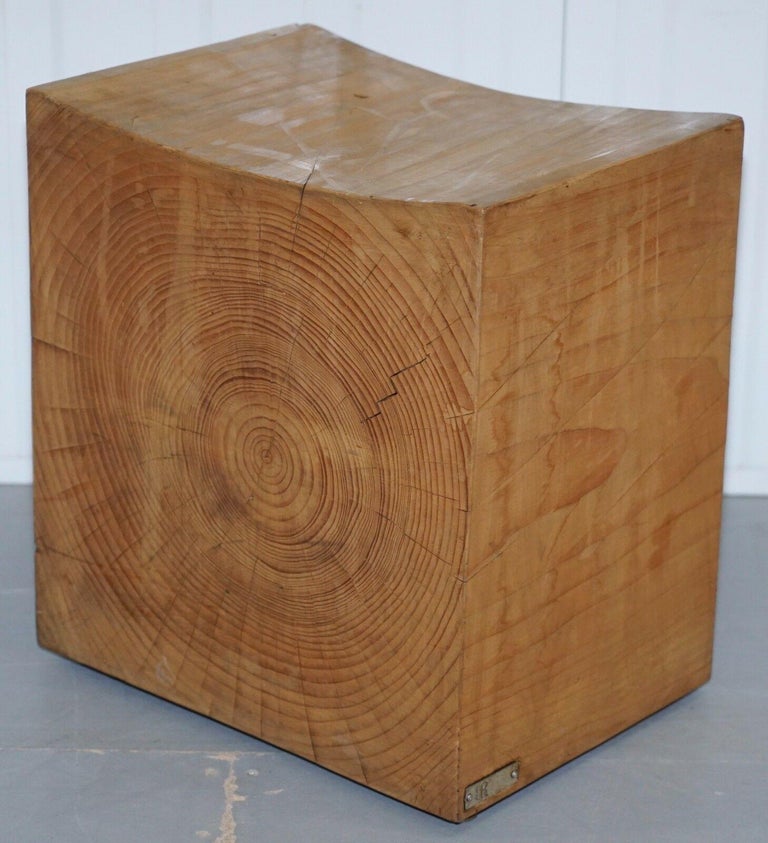 1 of 3 Riva 1920 Handmade in Italy Cedar Wood Stools Part Suite at 1stDibs