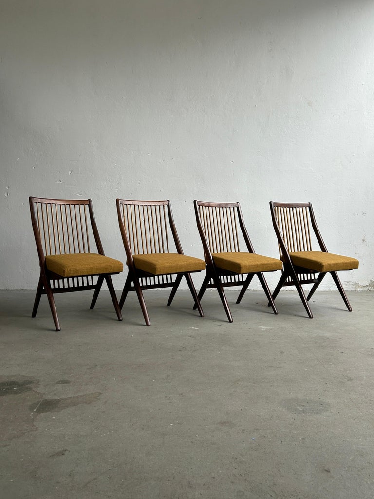 1 of 4 Vintage Danish Mid Century Modern Flamingo Style Dining Chairs ...