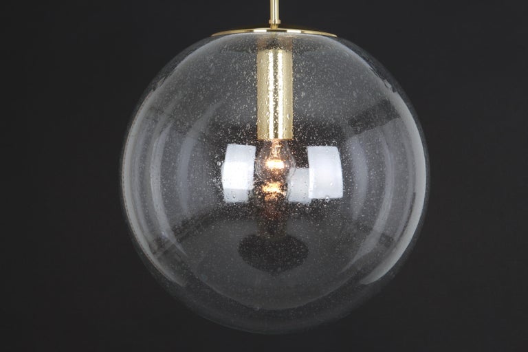 1 of 5 Huge Limburg Glass Ball Pendant, Germany, 1970s For Sale at 1stDibs