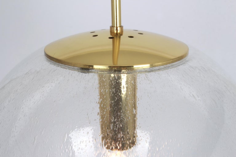 1 of 5 Huge Limburg Glass Ball Pendant, Germany, 1970s For Sale at 1stDibs