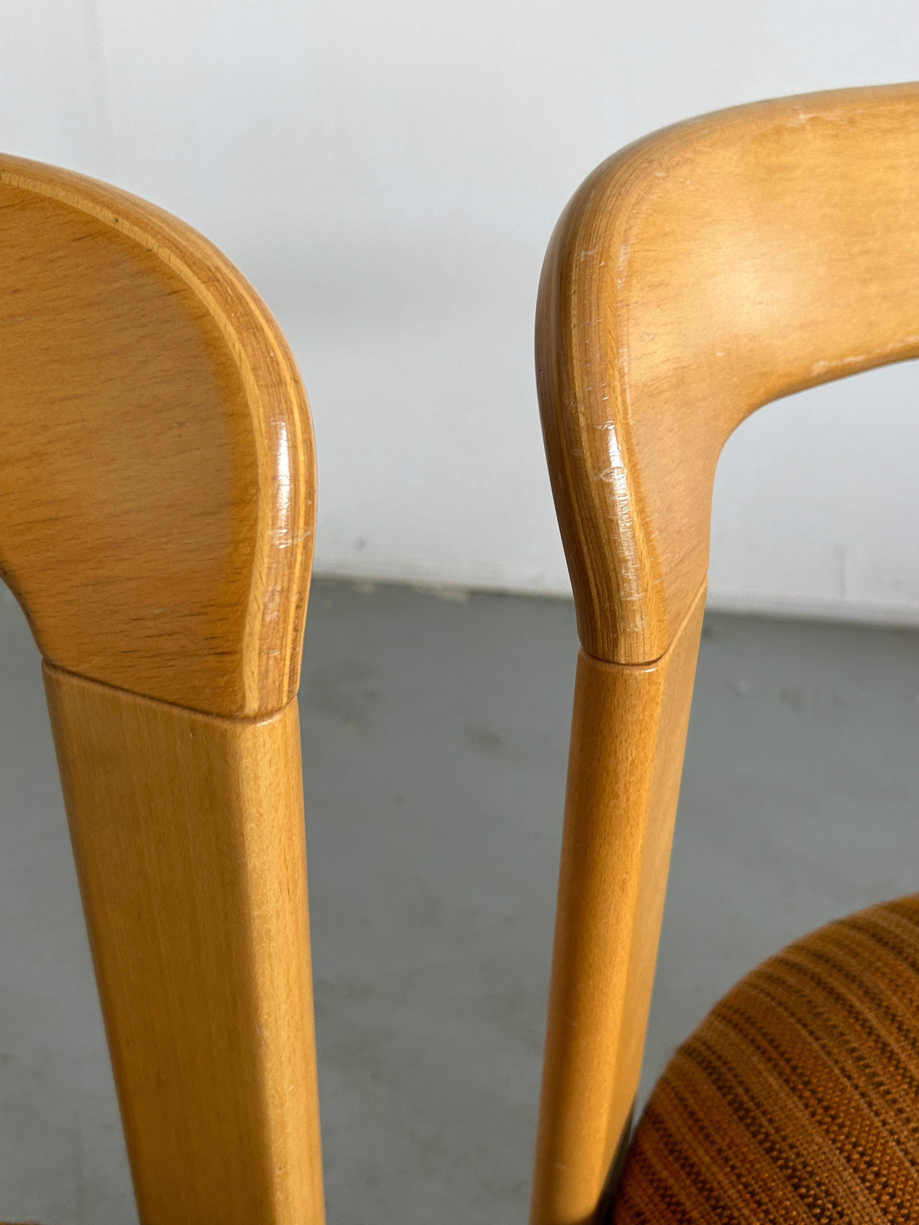 1 of 6 Bruno Rey Stackable Mid-Century Dining Chairs for Kusch and Co ...