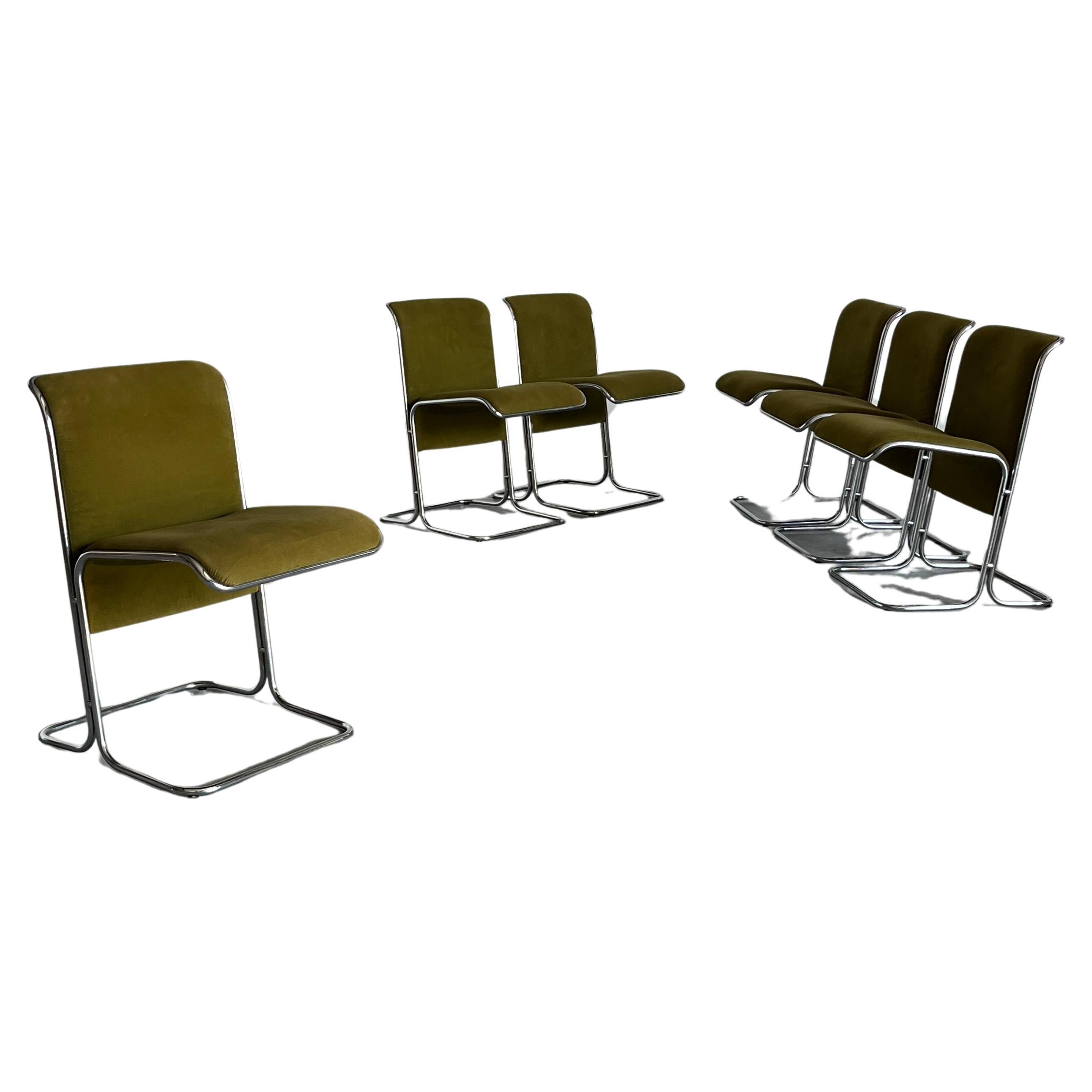 1 of 6 Mid-Century "Calla" Dining Chairs by Antonio Ari Colombo for ...