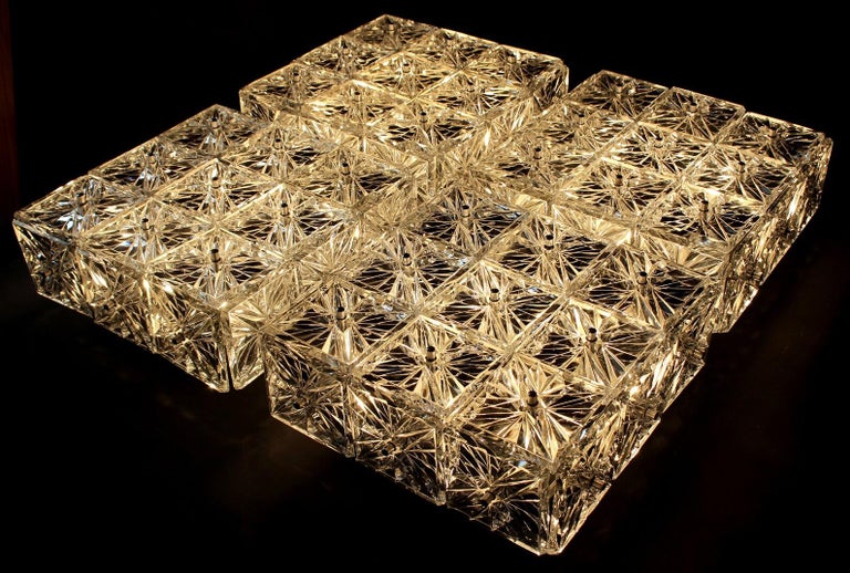 1 of 7 Ballroom Crystal Glass Plafoniere Sconces, Germany, 1960s For ...