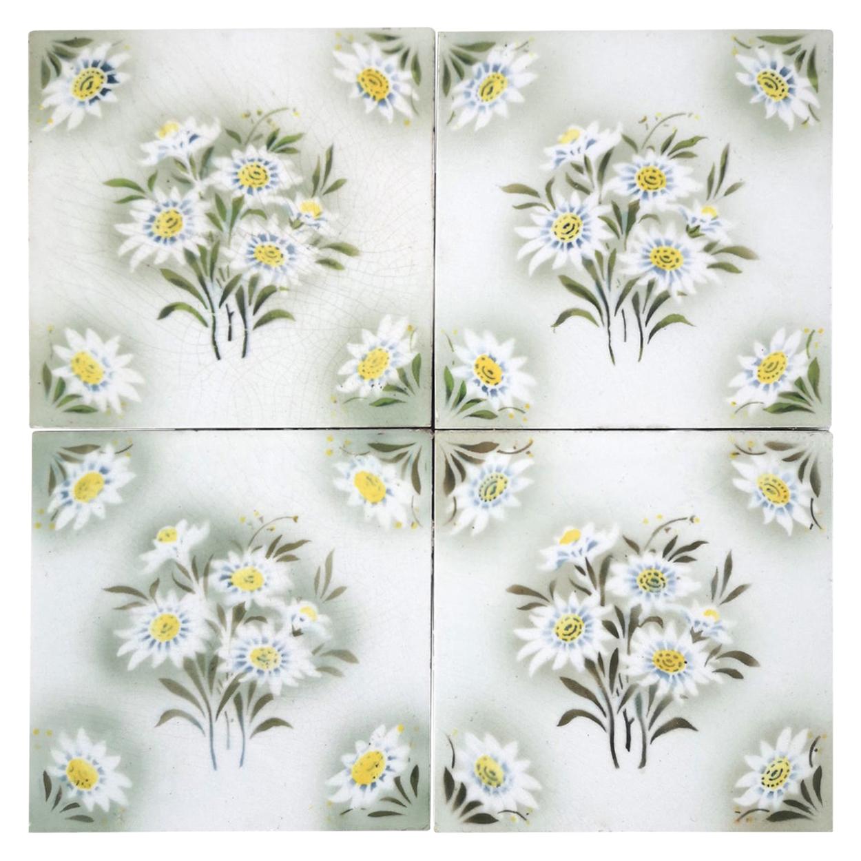 1 of the 150 Antique Dark Red/Brown Ceramic Tiles by Morialme, circa ...