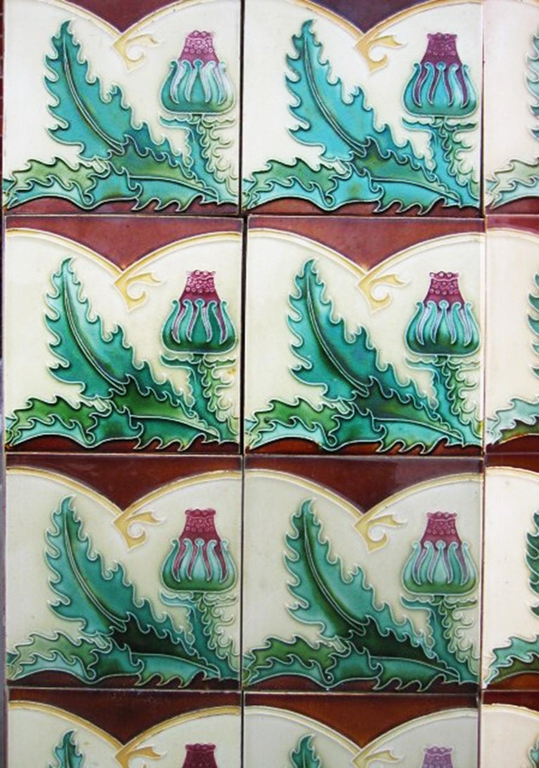1 of the 100 Unique Antique Relief Tiles, circa 1920 S.A. Pavillions ...