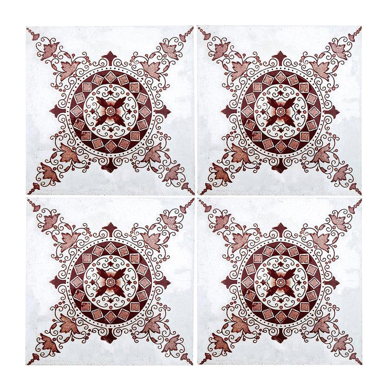 1 of the 150 Antique Dark Red/Brown Ceramic Tiles by Morialme, circa ...
