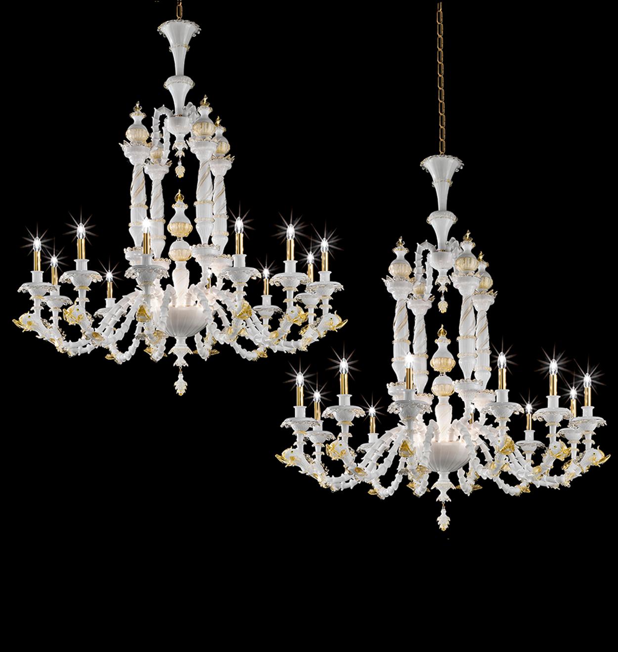 1 of the 2 Exceptional and Rich Dolphin Chandeliers by Signoretto ...
