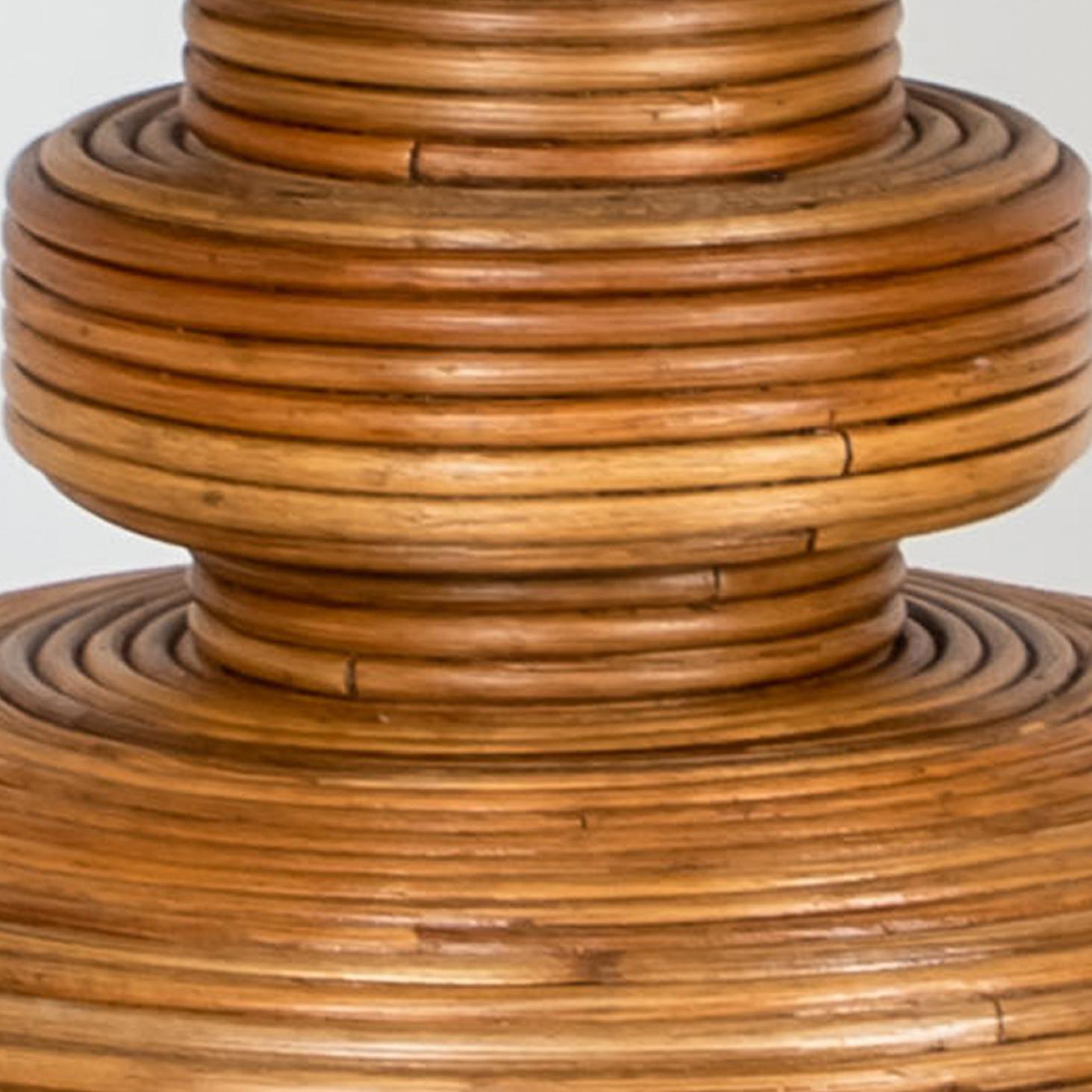 1 of the 2 Huge Eco Friendly Huge Rattan Floor Lamps by René Houben For ...