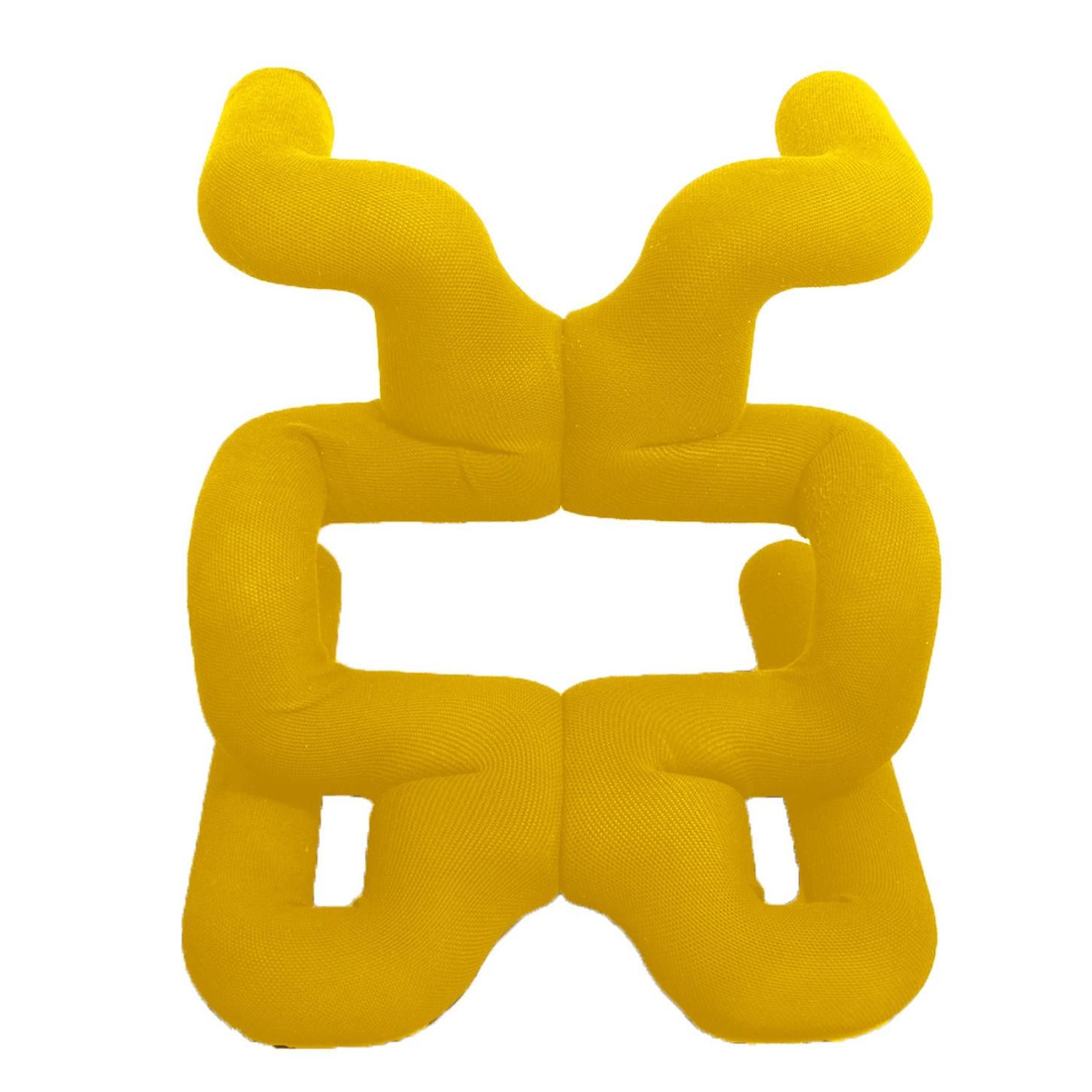 1 of the 2 Iconic Yellow Lounge Chairs by Terje Ekstrom, Norway, 1980s ...