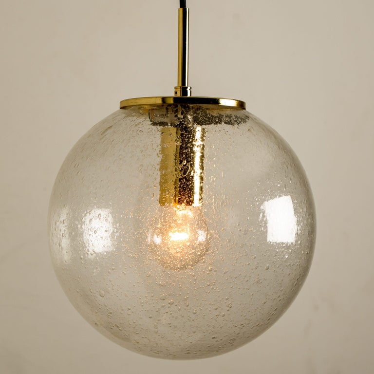 1 of the 20 Hand Blown Pendant Lights, Limburg Glashütte, 1960 For Sale ...