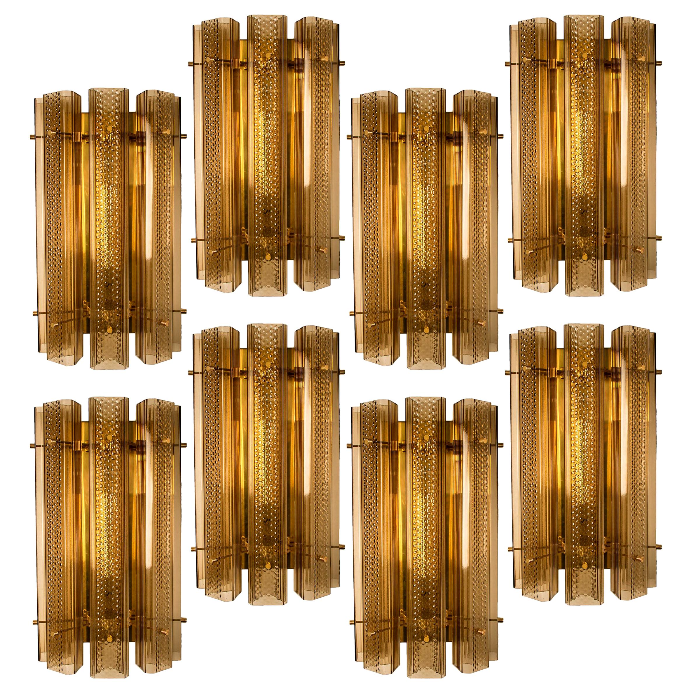 1 of the 3 Pairs of Extra Large Murano Wall Sconces/Wall Lights Glass ...