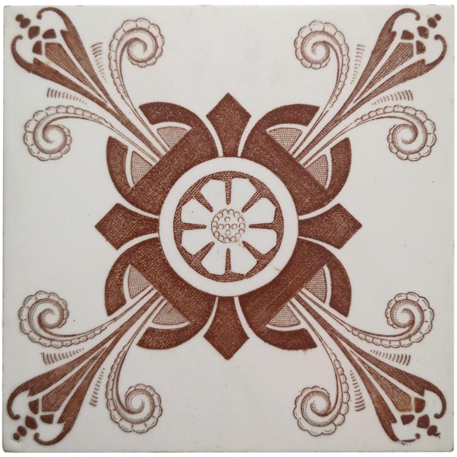 1 of the 30 Unique Antique Relief Tiles Art Deco Pattern, Le Claive ...