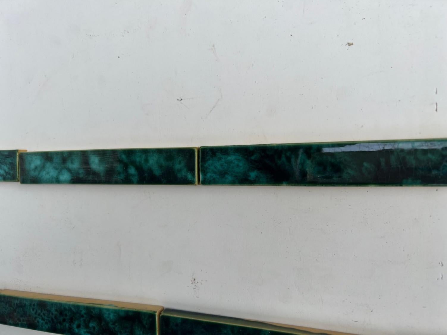 1 of the 45 Green Art Deco Glazed Relief Tiles by Deutsche ...