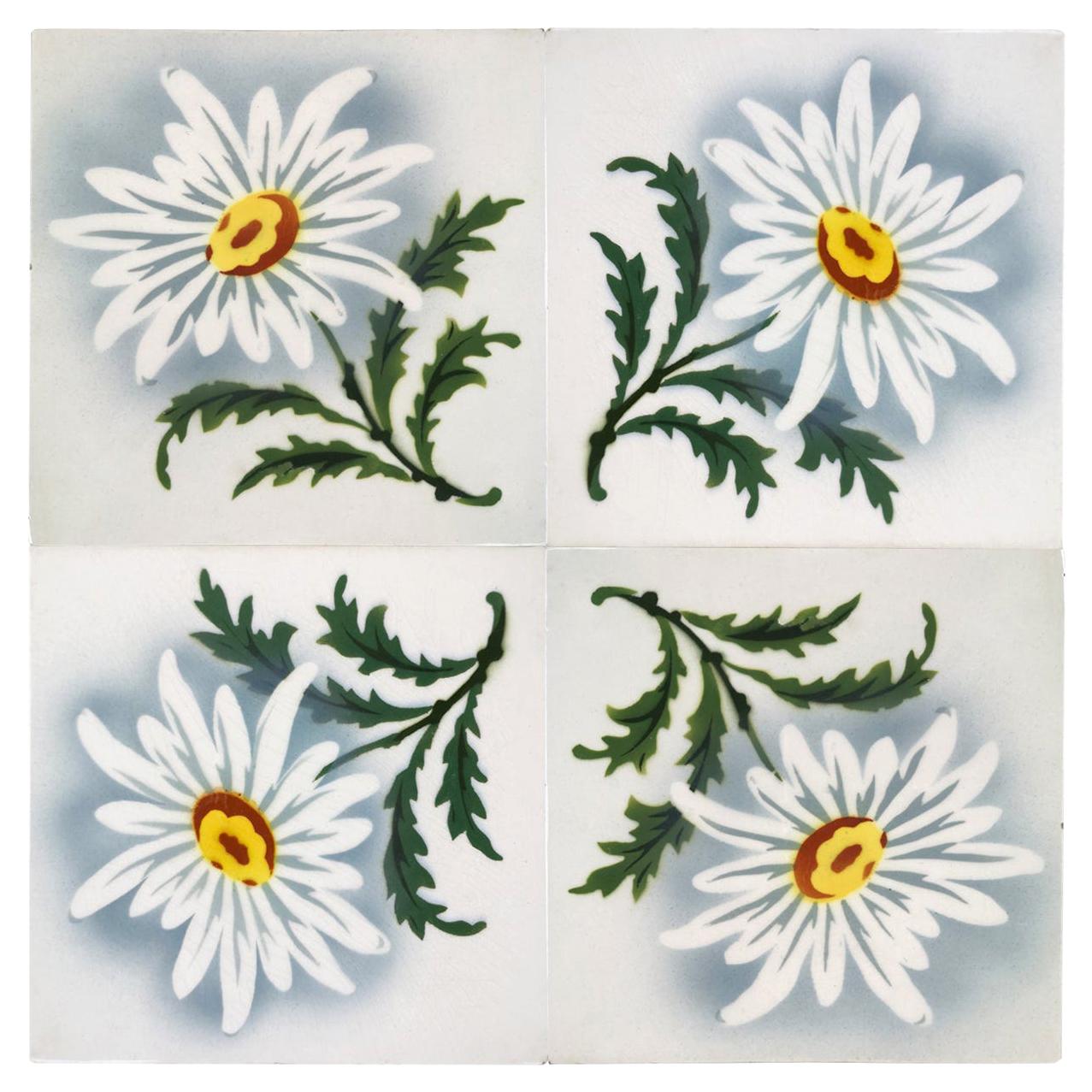 1 of the 100 Antique Ceramic Tiles by Societe Morialme, 1920 at 1stDibs