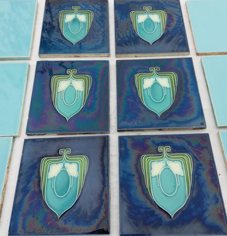 1 of the 6 Art Deco Glazed Relief Tiles by Gilliot, Hemiksem, circa ...