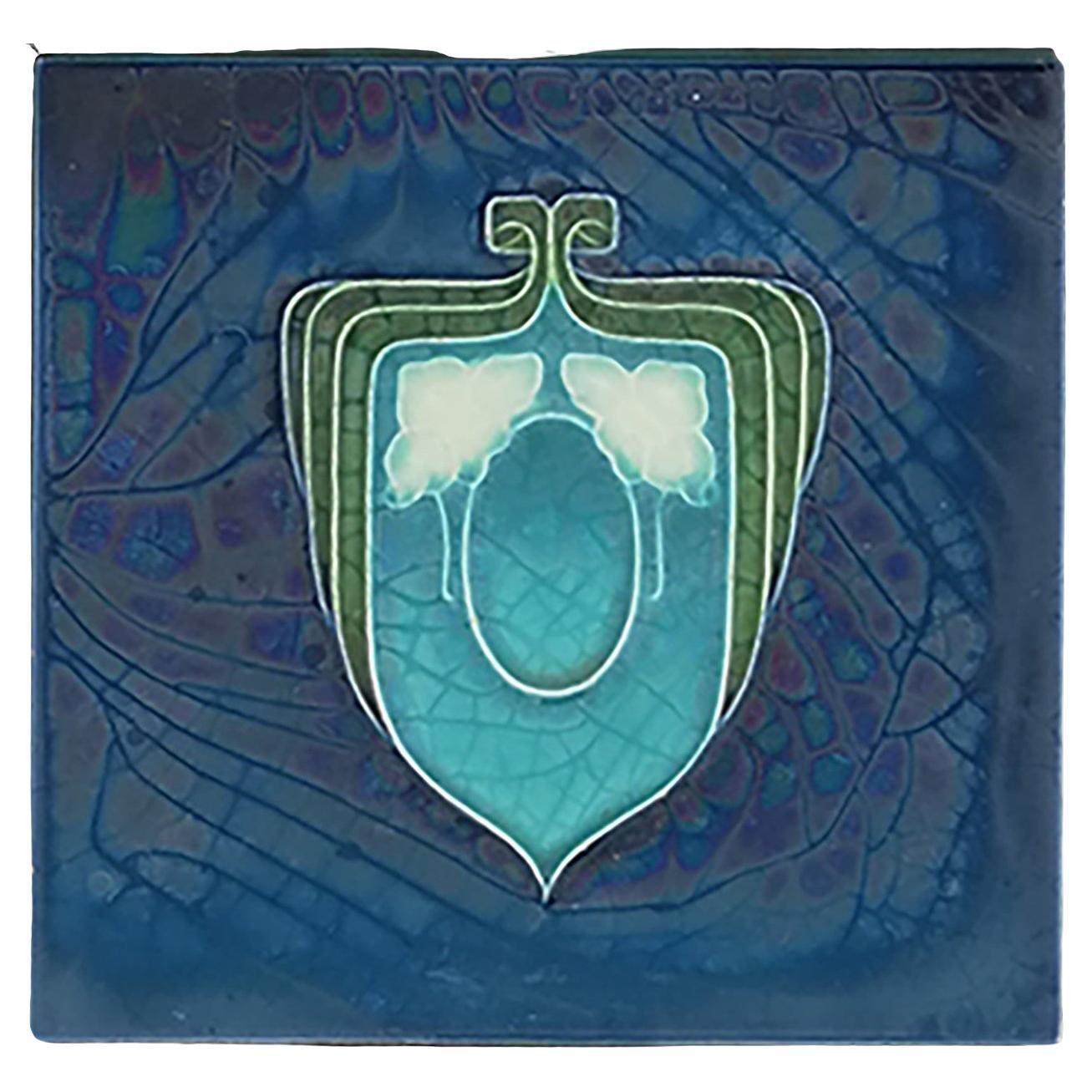 1 of the 30 Art Deco Glazed Relief Tiles by Gilliot, Hemiksem, circa ...