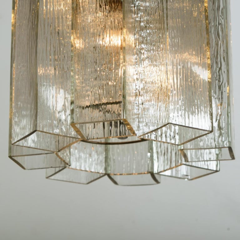 1 of the 6 Hand Blown Murano Pendant Lights, Model 4308, by Doria, 1970 ...