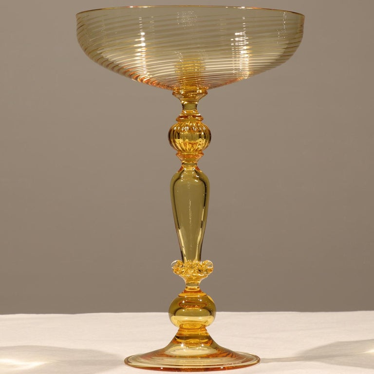 1 of the 6 Murano Venetian Crystal Signoretto Cocktail Glasses For Sale ...