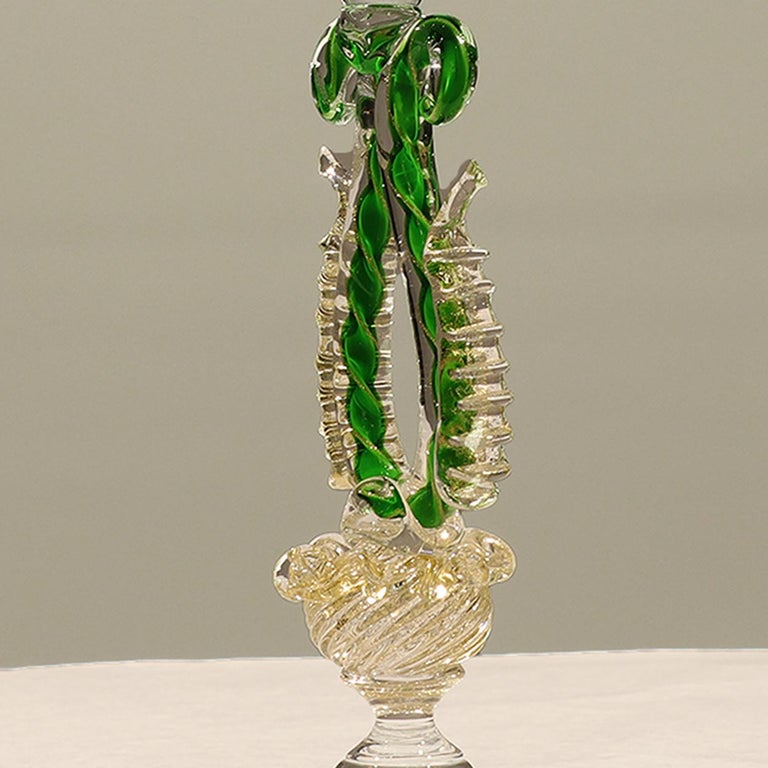 1 of the 6 Murano Venetian Crystal Signoretto Wine Glasses For Sale at ...