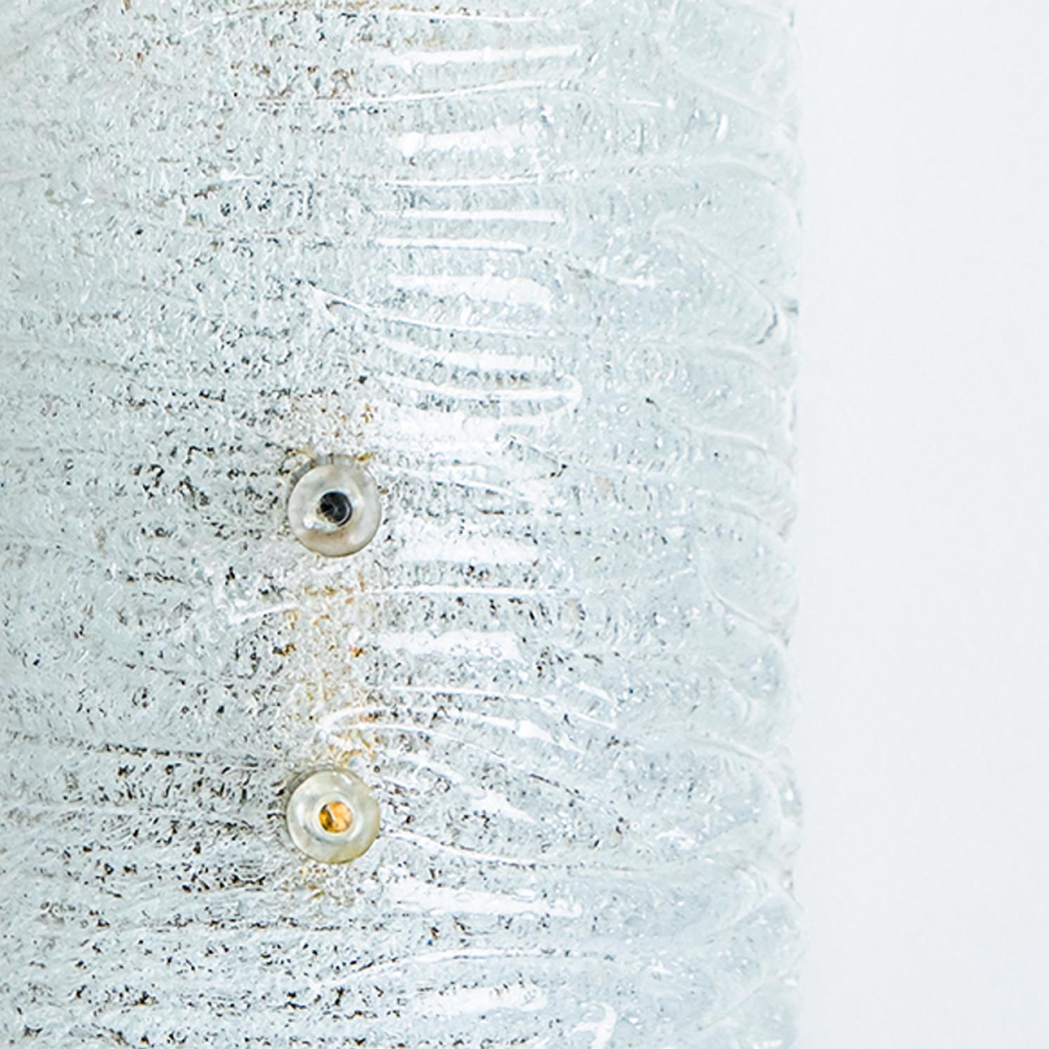 1 of the 6 Ribble Textured Glass Brass Wall Lights by J.T. Kalmar ...