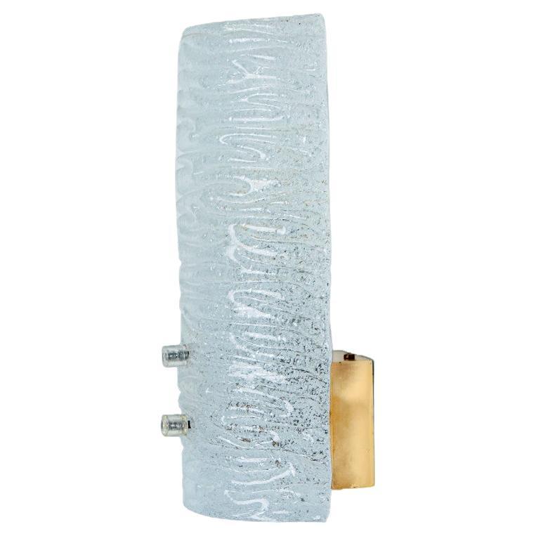 1 of the 6 Ribble Textured Glass Brass Wall Lights by J.T. Kalmar ...