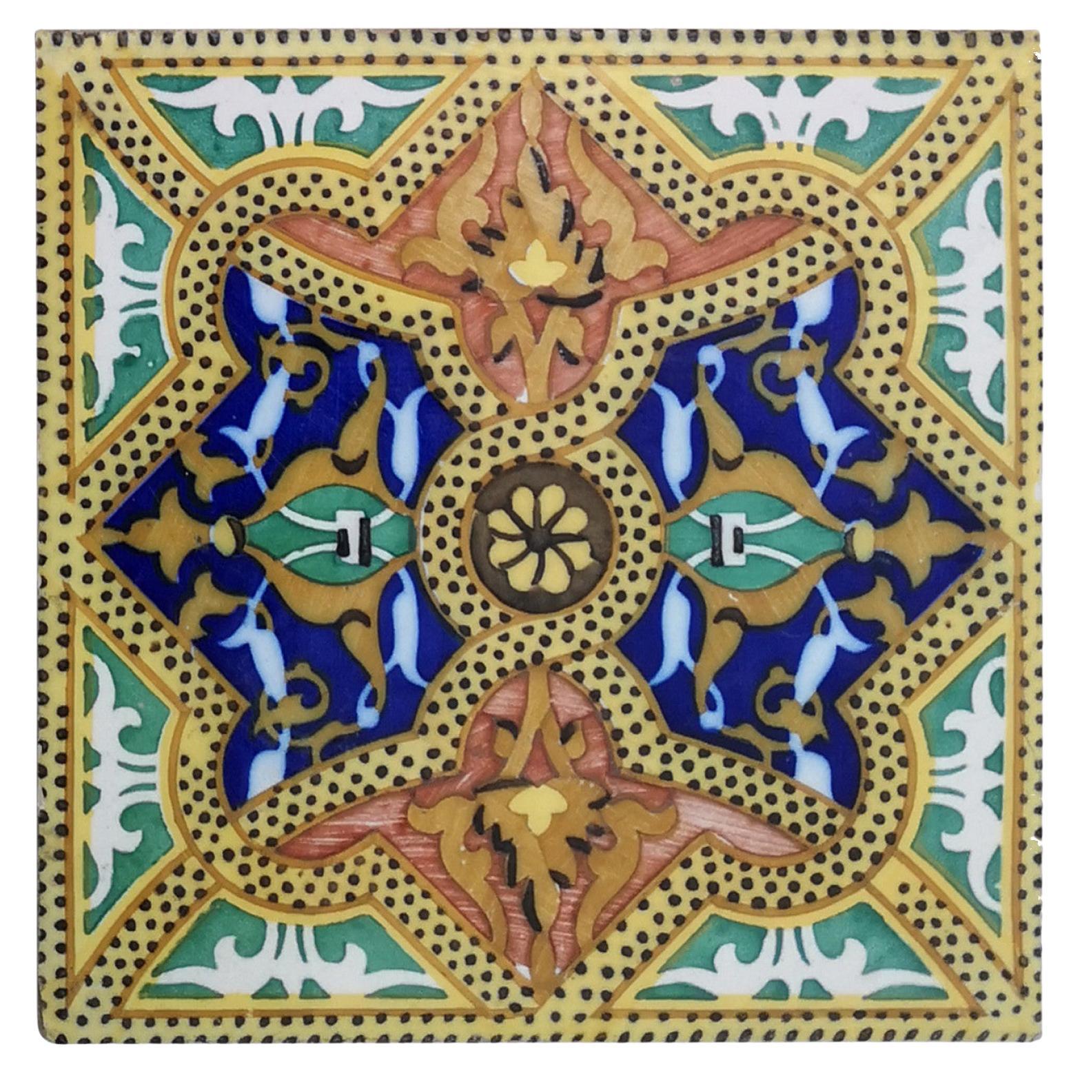 1 of the 40 Antique Ceramic Tiles with Fish by Onda Spain, circa 1900 ...