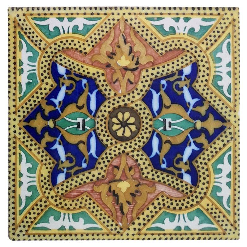 1 of the 42 Pieces Unique Antique Relief Tiles, circa 1900 For Sale at ...