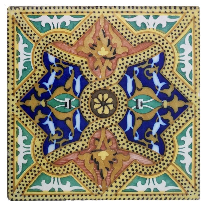 1 of the 6 Unique Antique Ceramic Tiles, Onda, Spain Valencia, circa ...