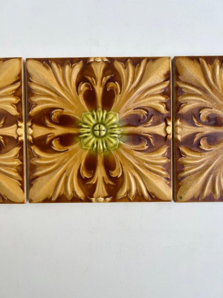 1 of the 60 Art Deco Glazed Relief Tiles by Gilliot, Hemiksem, circa ...