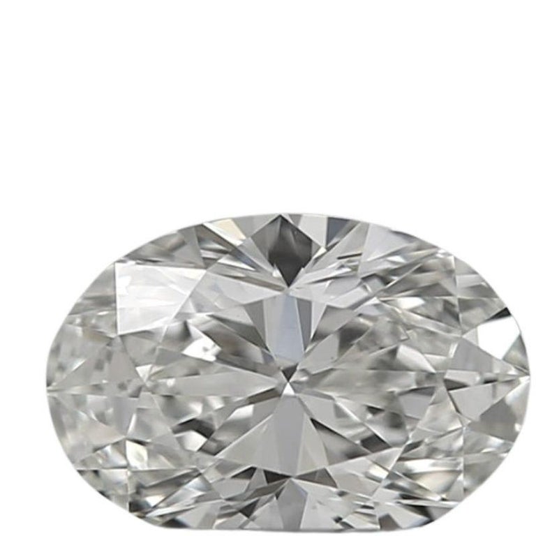 1 pice Diamant naturel - 0,50 carat - Ovale - Certificat VS1- GIA En ...